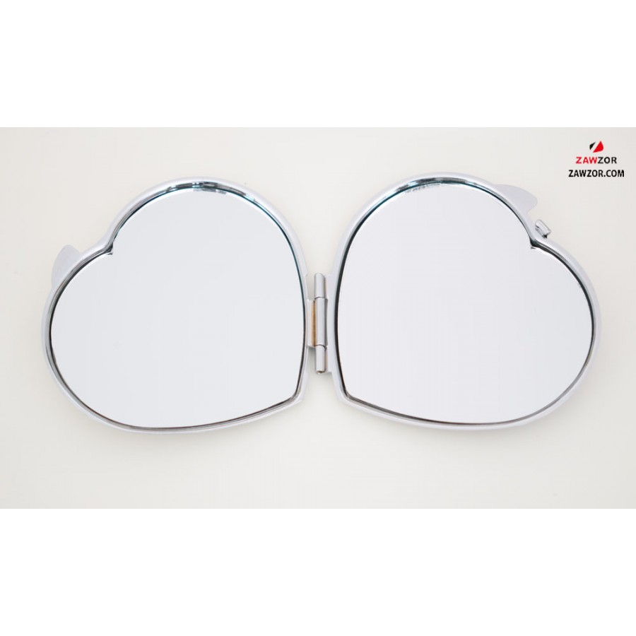 Heart Compact Mirror - Women's Accessories - Zawzor