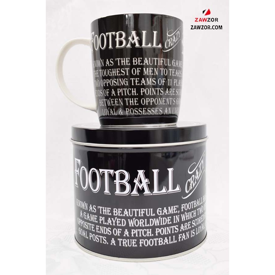 Football Mug In A Tin - Shop Unique Men's Gifts - Zawzor
