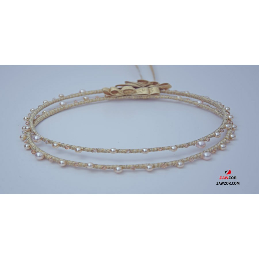 Stephana Wedding Crowns Gold - Swarovski Crystal Stephana - Zawzor